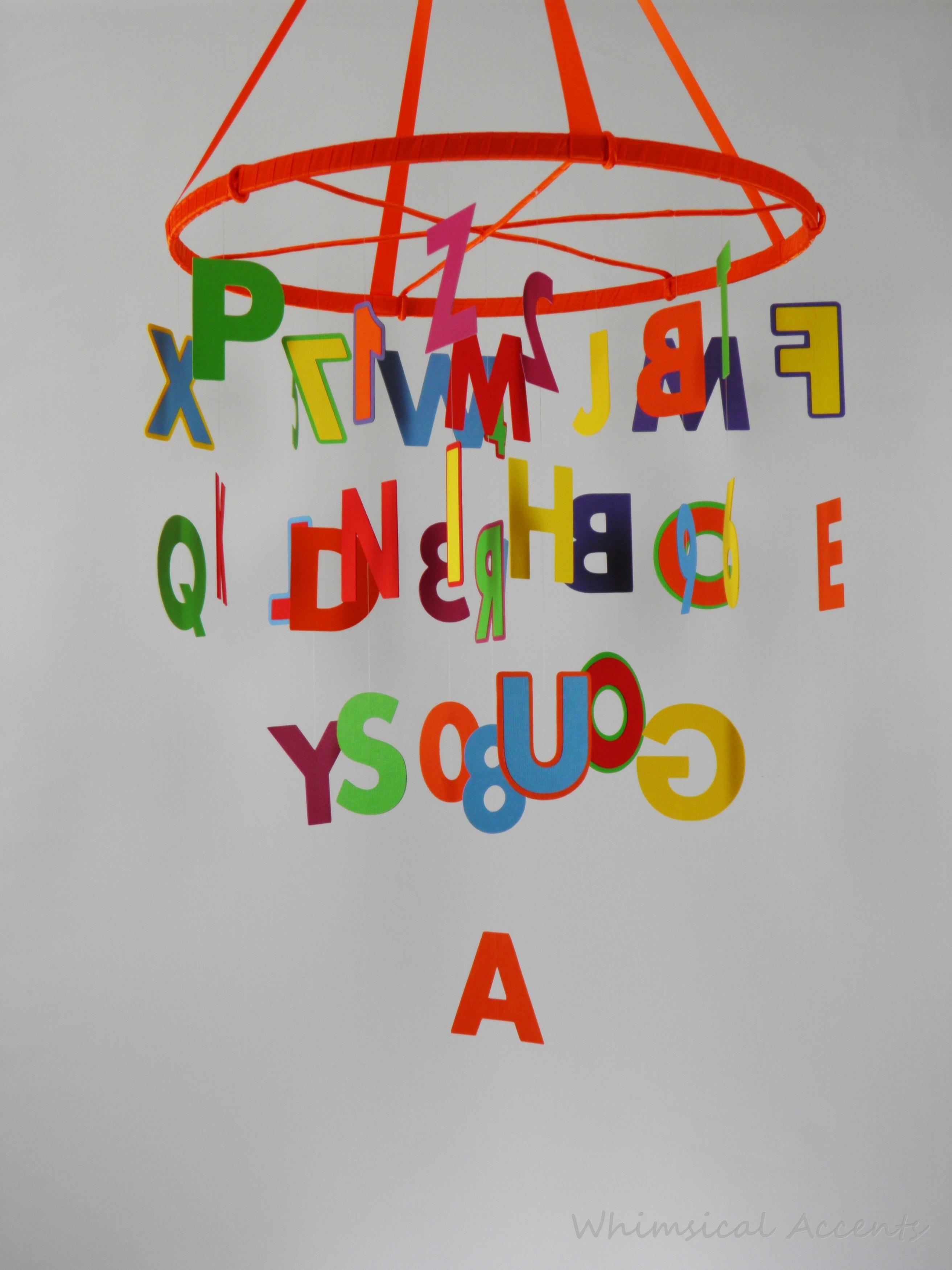 Alphabet And Numbers Nursery Mobile on Luulla